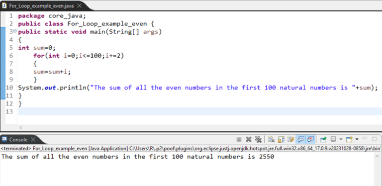 java loop programs examples