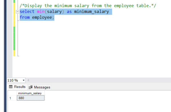 SQL AGGREGATE FUNCTIONS